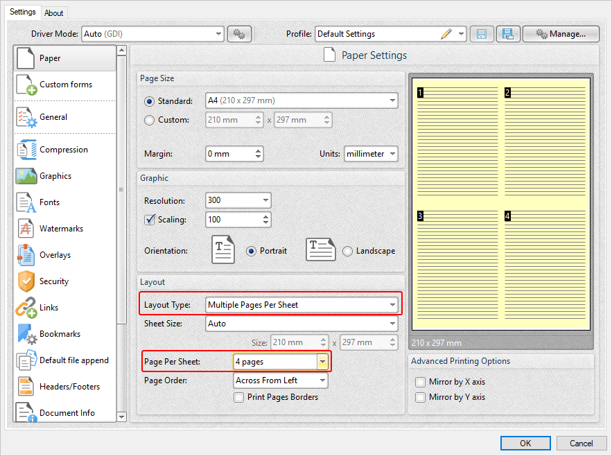 PDF-XChange Co Ltd :: Knowledge Base :: Can I use PDF-XChange Standard to print one page of a ...